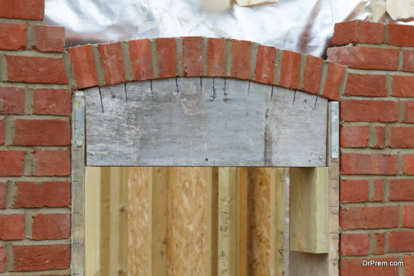 How to build a brick arch lintel by yourself